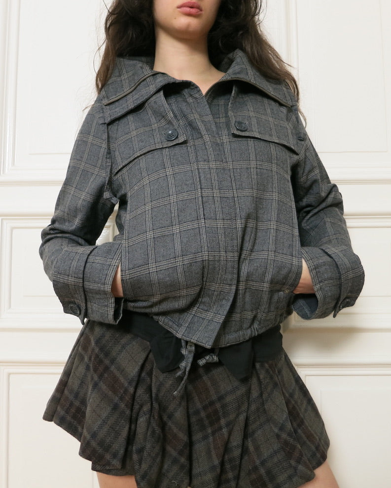 Checkered wool jacket – J ' a d o r a b l e
